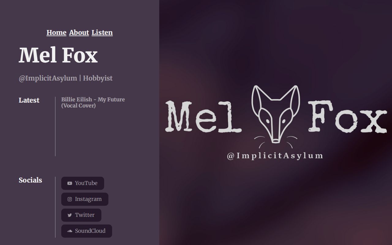Mel Fox | @ImplicitAsylum